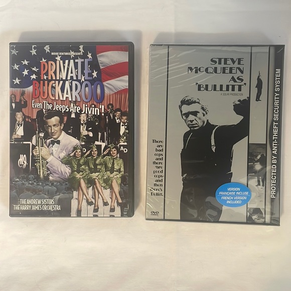 Media | 2 Dvds Private Buckaroo Steve Mcqueen As Bullitt | Poshmark